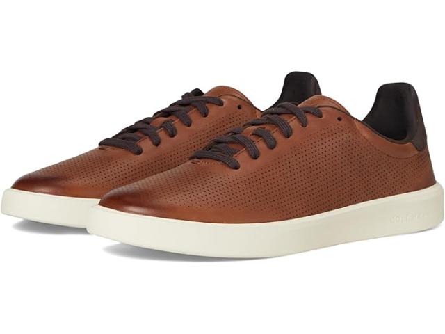 (取寄) コールハーン メンズ グランド クロスコート デイリー レーザー スニーカー Cole Haan men Grand Crosscourt Daily Laser Sneakers British Tan/Dark Chocolate/Ivory