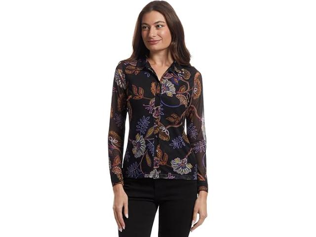 (取寄) ジョニー ワズ レディース ザ ジャニー フェーバリット スモック スリーブ ティー- Johnny Was women The Janie Favorite Smocked Sleeve Tee- Delphini Delphini