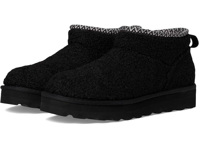 (取寄) ベアパウ レディース スナグル ダフネ デコ Bearpaw women Snuggle Daphne Deco Black II