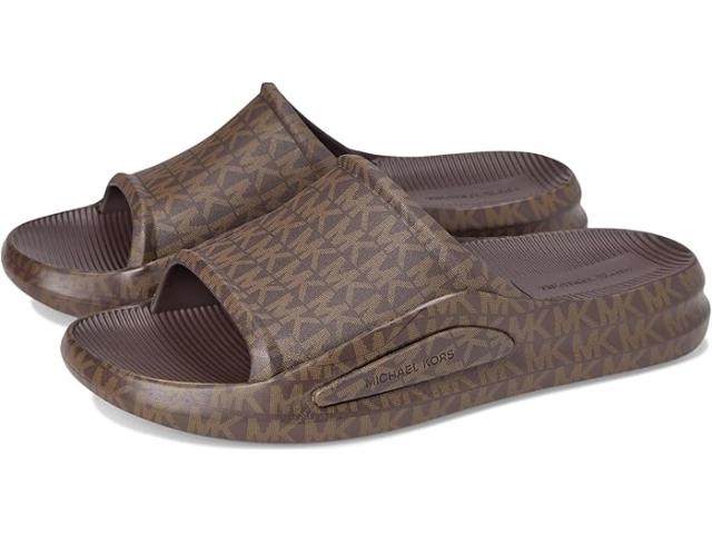 (取寄) マイケルコース メンズ グリフィン スライド Michael Kors men Griffin Slide Brown Multi