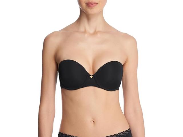 (取寄) ナトリ レディース ピュア ラグゼ ストラップレス コンツアー アンダーワイヤー Natori women Pure Luxe Strapless Contour Underwire Black
