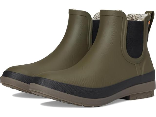 (取寄) ボグス レディース アマンダ プラッシュ リ チェルシー Bogs women Amanda Plush II Chelsea Olive Multi