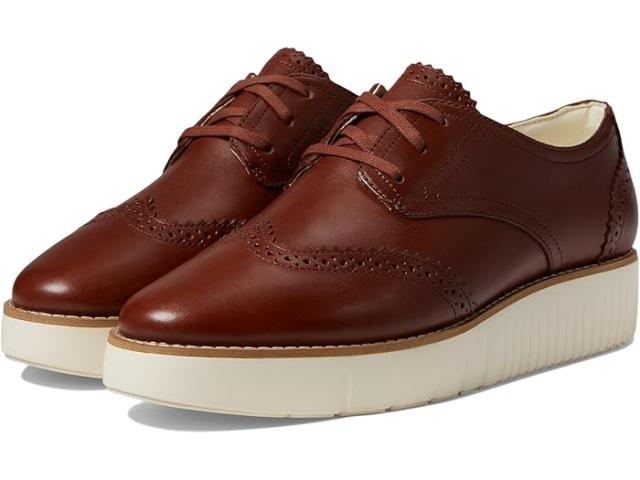 (取寄) コールハーン レディース グランド シティ プラットフォーム オックスフォード Cole Haan women Cole Haan Grand City Platform Oxford Dark Cuoio/Ivory