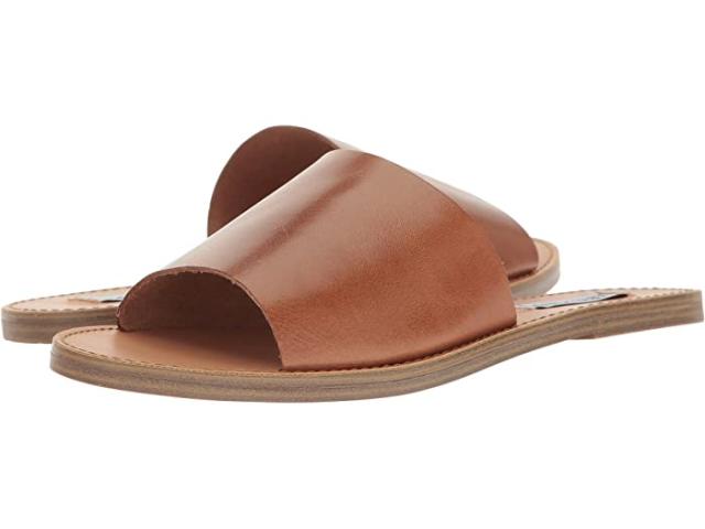 (取寄) スティーブマデン レディース グレース スライド サンダル Steve Madden women  Grace Slide Sandal Cognac Leather
