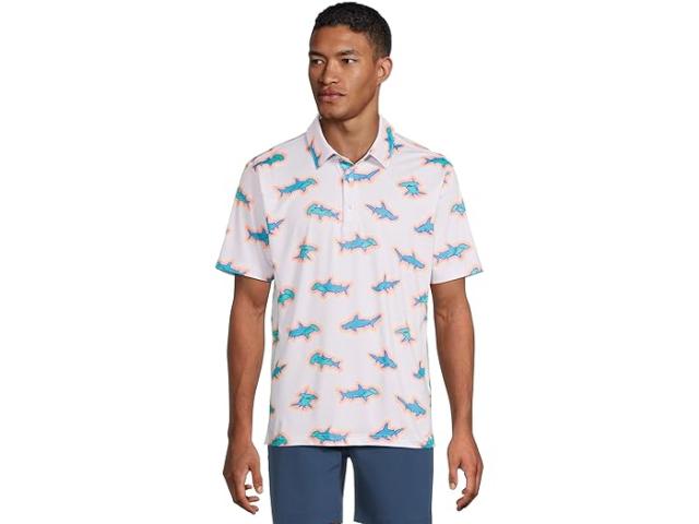 (取寄) チャビーズ メンズ ザ ヴァンナ アペック スイマー (パフォーマンス ポロ) Chubbies men The Vanna Apex Swimmer (Performance Polo) Optic White/Pattern