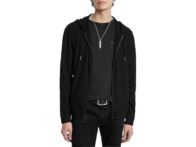 (取寄) ジョン バルベイトス メンズ ジップ パーカー John Varvatos men Ihsan Zip Hoodie K6567S25 Black