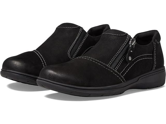 (取寄) クラークス レディース カーリー レイ Clarks women Clarks Carleigh Ray Black Nubuck