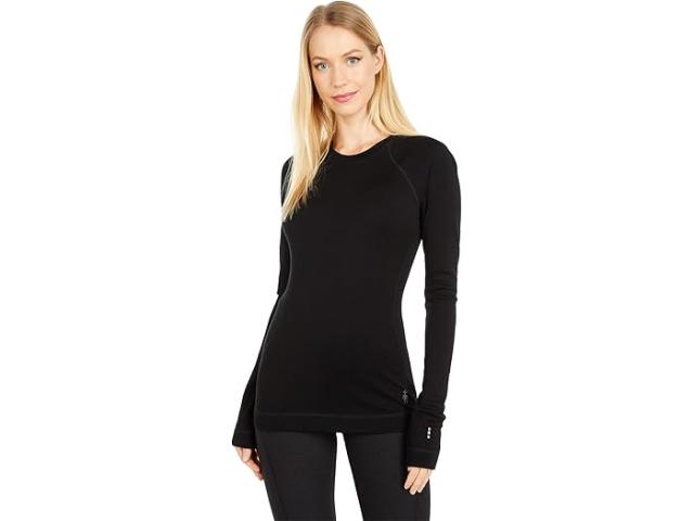 (取寄) スマートウール レディース メリノ 250 ベース レイヤー クルー Smartwool women Smartwool Merino 250 Base Layer Crew Black