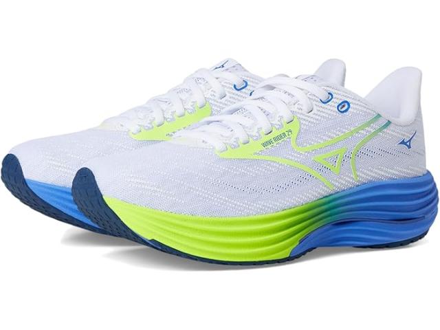 (取寄) ミズノ レディース ウェーブ ライダー 29 Mizuno women Wave Rider 29 White/Lightning Yellow