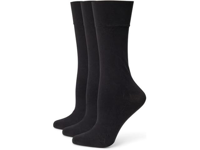 (取寄) コマンドー レディース 3パック アルティメット オペイク トラウザー ソックス Commando women 3pack Ultimate Opaque Trouser Socks Black
