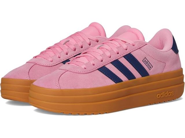 (取寄) アディダス キッズ Vl コート ボールド シューズ adidas Kids VL Court Bold Shoes Bliss Pink/Dark Blue/Gold llic