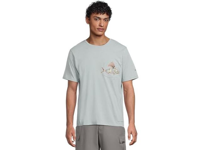 (取寄) コロンビア メンズ ワイルド キャスト ポケット ティー Columbia men Wild Cast Pocket Tee Crushed Blue/PFG Pocket Baja Rooster