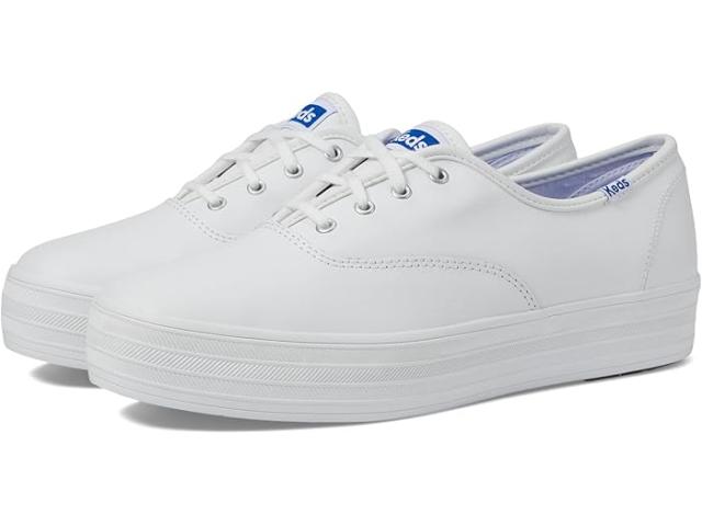 (取寄) ケッズ レディース ザ プラットフォーム レース アップ Keds women The Platform Lace Up White