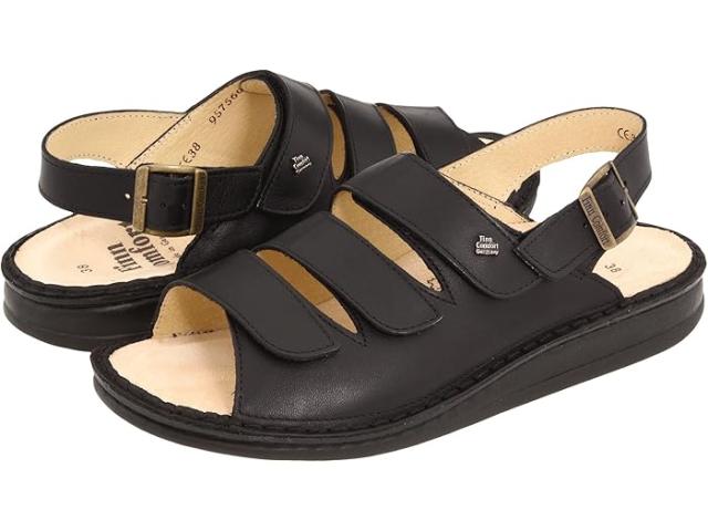 (取寄) フィン コンフォート レディース ジルト - 82509 Finn Comfort women Sylt - 82509 Black Nappa Soft Footbed