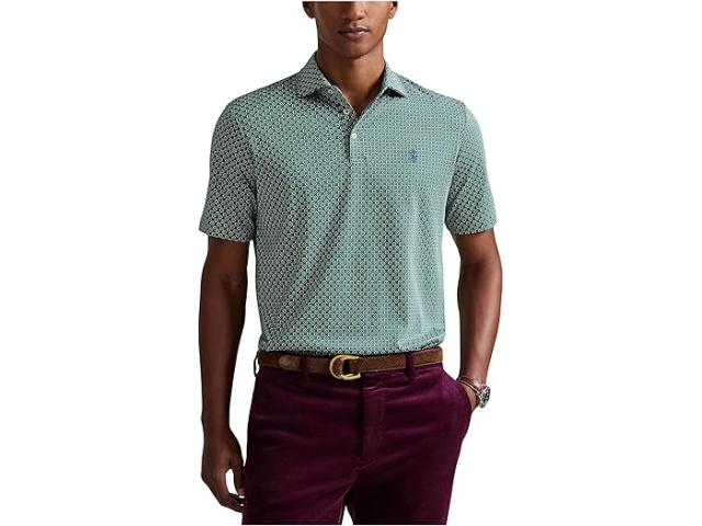 (取寄) ラルフローレン メンズ クラシック フィット ソフト コットン ポロ シャツ Polo Ralph Lauren men Classic Fit Soft Cotton Polo Shirt Paisley Foulard Fir