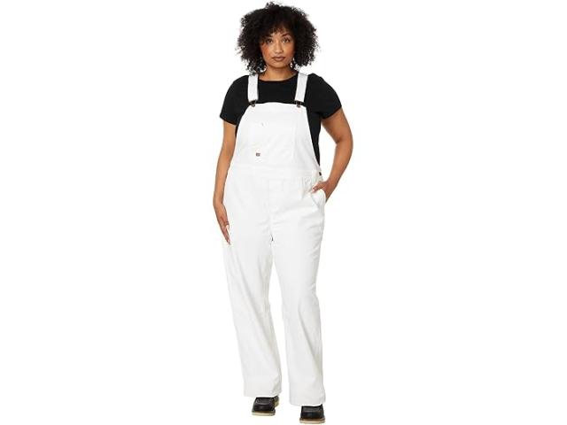 (取寄) ディッキーズ レディース リラックスド-フィット ビブ オーバーオール Dickies women Relaxed Bib Overalls White