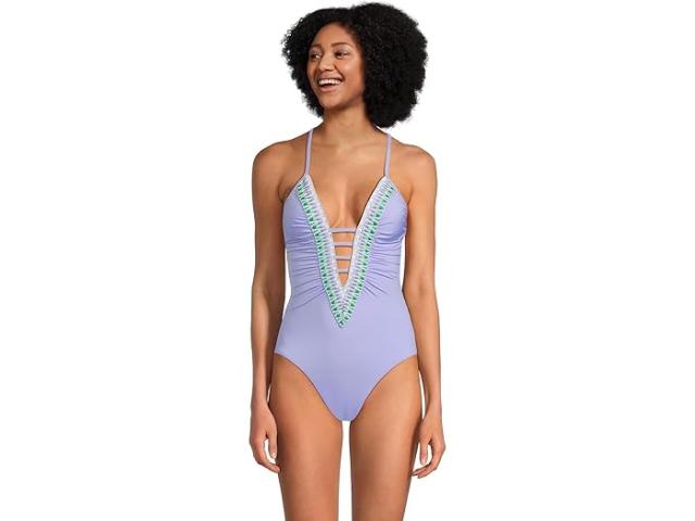 (取寄) ベッカ レディース フェスタ クレア バンジ ワン ピース BECCA women Fiesta Clare Plunge One Piece Bellflower