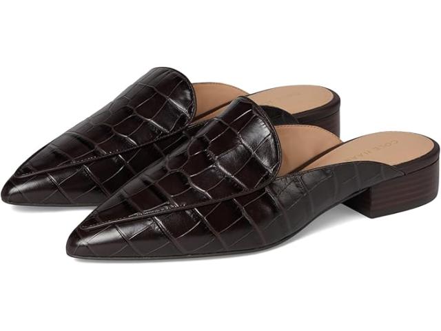 (取寄) コールハーン レディース パイパー ミュール Cole Haan women Piper Mule Dark Chocolate Croc Print Leather