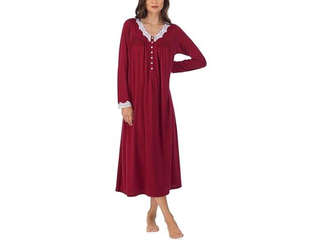 (取寄) アイリーン ウエスト レディース セーター ニット ロング スリーブ バレエ ガウン Eileen West women Sweater Knit Long Sleeve Ballet Gown Berry
