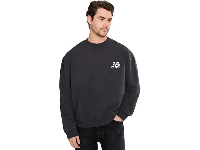 (取寄) オールセインツ メンズ アイコン クルー AllSaints men Icon Crew Washed Black