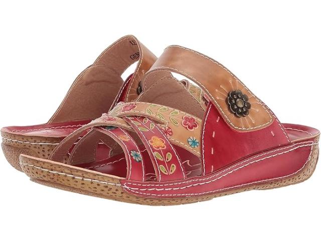 (取寄) ラルティストバイスプリングステップ レディース ライ L'Artiste by Spring Step women Leigh Red Multi