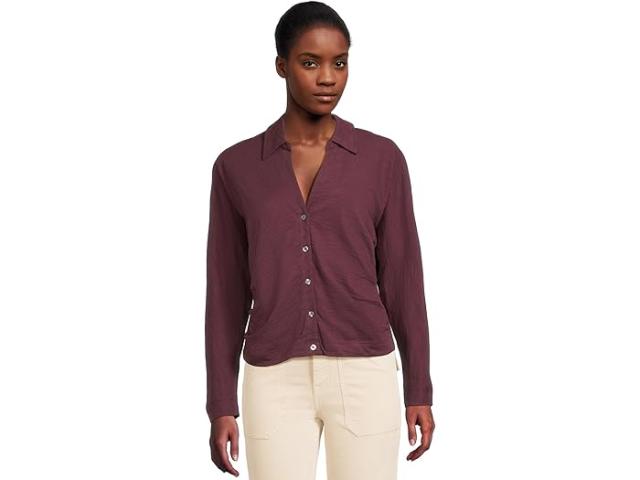 (取寄) リラ P レディース サイド プリーツ ボタンダウン Lilla P women Side Pleat Button-Down Merlot