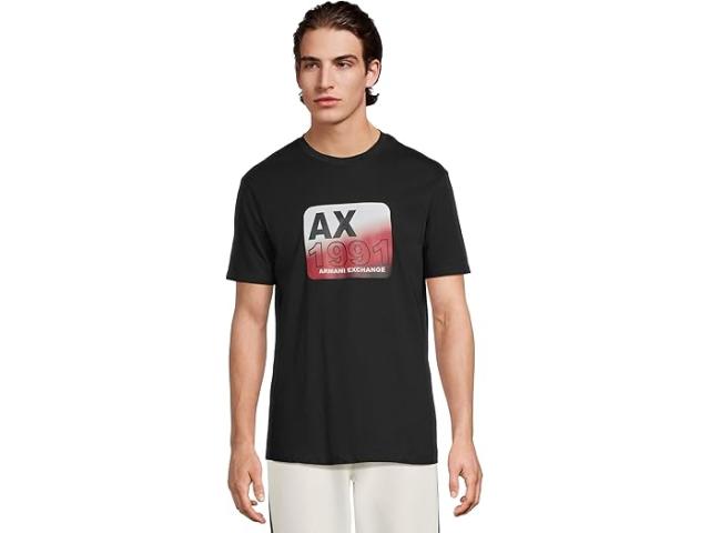 (取寄) アルマーニエクスチェンジ メンズ 1991 バブル グラフィック T-シャツ Armani Exchange men 1991 Bubble Graphic T-shirt Deep Navy