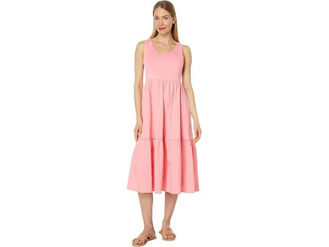 (取寄) トミーヒルフィガー レディース スリーブレス ミックス メディア ドレス   women Sleeveless Mix Media Dress English Rose