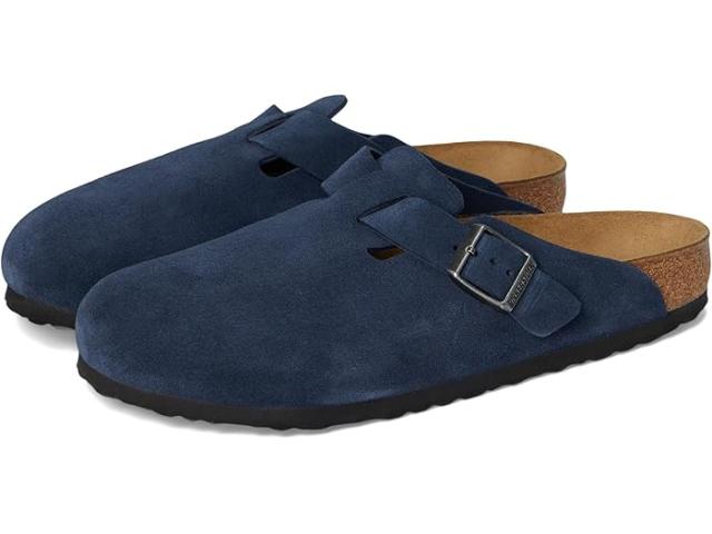 (取寄) ビルケンシュトック ボストン - スエード (ユニセックス) Birkenstock Boston - Suede (Unisex) New Navy