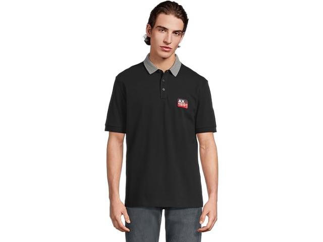 (取寄) アルマーニエクスチェンジ レディース スモール ロゴ ポロ Armani Exchange women Small Logo Polo Deep Navy