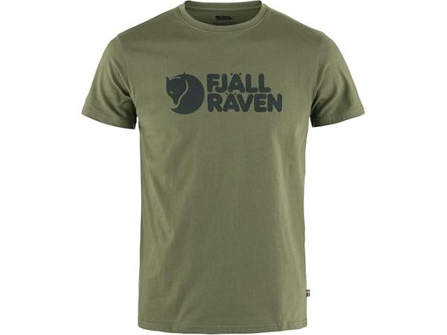(取寄) フェールラーベン メンズ ロゴ Tシャツ Fjllrven men Fjallraven Fjallraven Logo T-shirt Laurel Green
