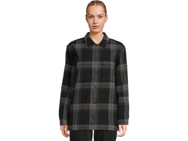 (取寄) フェールラーベン レディース シンギ フランネル オーバーシャツ Fjllrven women Fjallraven Singi Flannel Overshirt Black/Iron Grey
