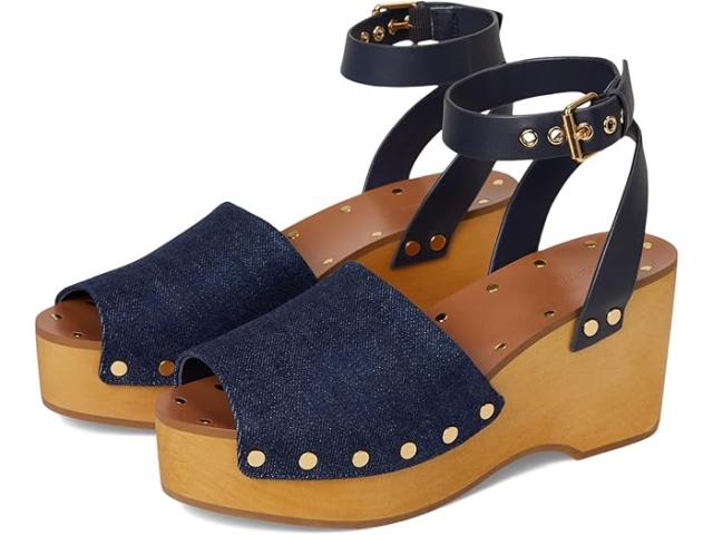 (取寄) メイドウェル レディース ホラント クロッグ Madewell women Holland Clog Dark Denim Multi