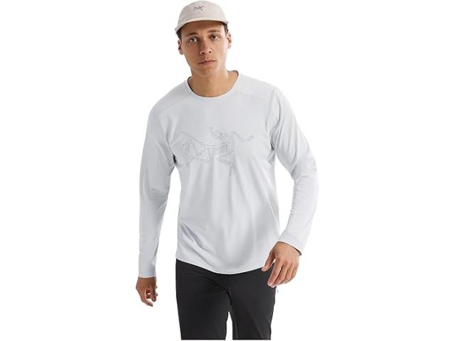 (取寄) アークテリクス メンズ コーマック ロゴ ロング スリーブ Arc'teryx men Cormac Logo Long Sleeve Solitude Heather/Void