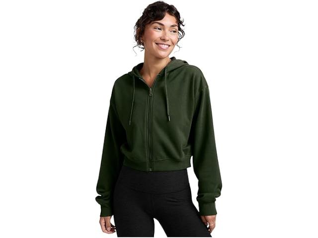 (取寄) ビヨンドヨガ レディース ジップ アップ ブーディ Beyond Yoga women Luxefleece Zip Up Hoodie Dark Olive