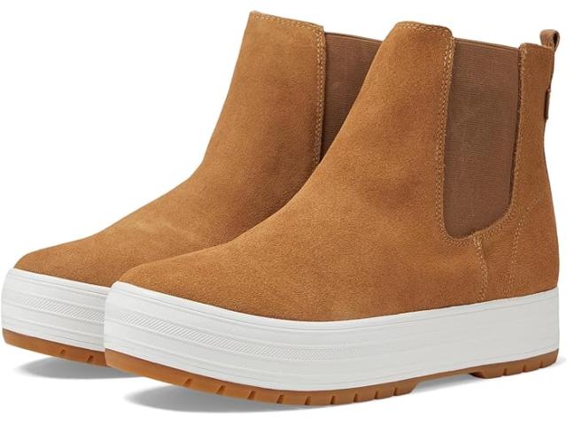 (取寄) ケッズ レディース ザ プラットフォーム チェルシー ラグ Keds women The Platform Chelsea Lug Brown Suede
