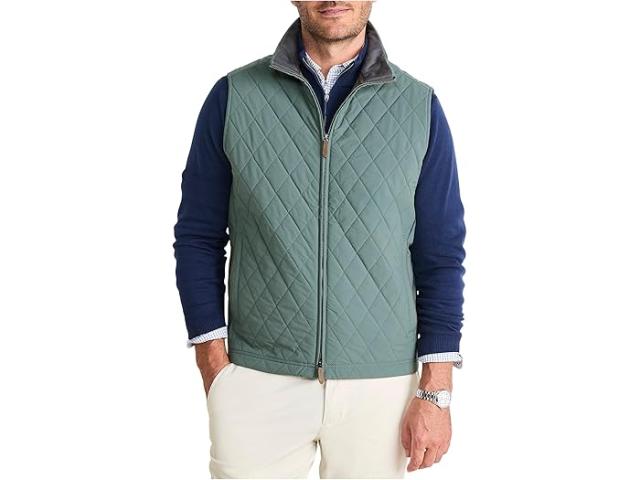 (取寄) ヴィンヤードヴァインズ メンズ ザ ドーセット キルテッド ベスト Vineyard Vines men The Dorset Quilted Vest Balsam