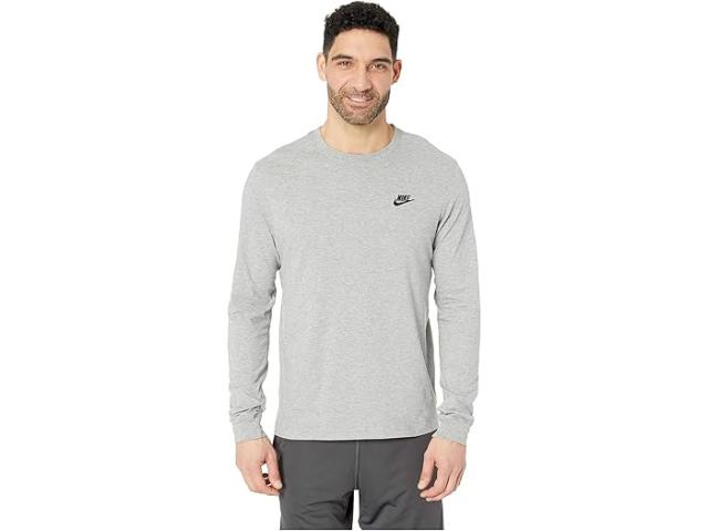 (取寄) ナイキ メンズ NSW ティー ロング スリーブ エンブロイダー フューチュラ Nike men NSW Tee Long Sleeve Embroidered Futura Dark Grey Heather/Black