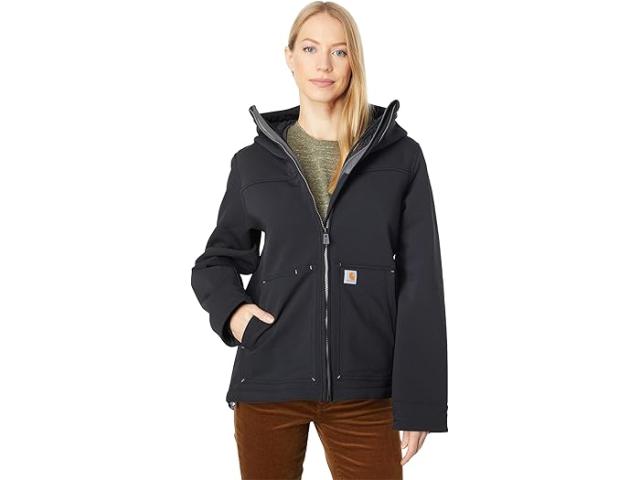 (取寄) カーハート レディース スーパー ダックス リラックスド-フィット フィット シェルパ ライン ジャケット Carhartt women Carhartt Super Dux Relaxed Fit Sherpa Lined Jacket Black