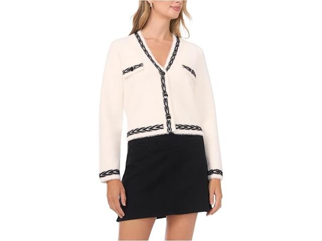 (取寄) ヴィンスカムート レディース カーディガン ウィズ トリム Vince Camuto women Cardigan with Trim Birch