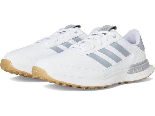 (取寄) アディダス ゴルフ メンズ S2G 24 スパイクレス ゴルフ シューズ adidas Golf men S2G 24 Spikeless Golf Shoes Footwear White/Halo Silver/Gum 4