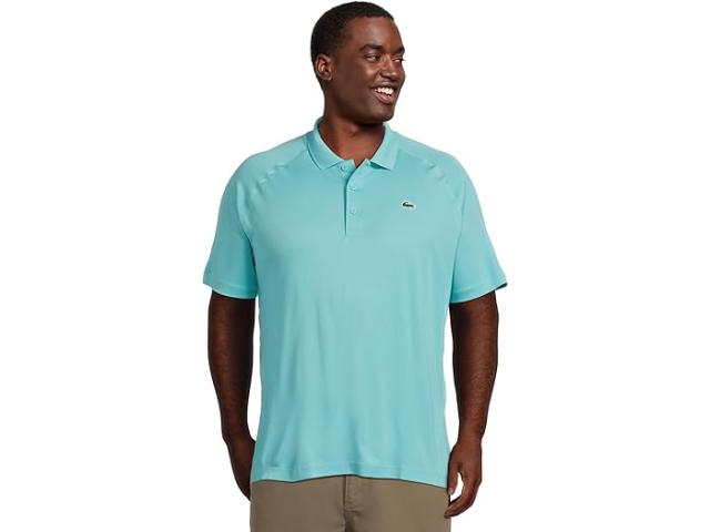 (取寄) ラコステ メンズ ショート スリーブ スポーツ ブリーザブル ラン-レジスタント インターロック ポロ シャツ Lacoste men Short Sleeve Sport Breathable Run-Resistant Interlock Polo Shirt Anse