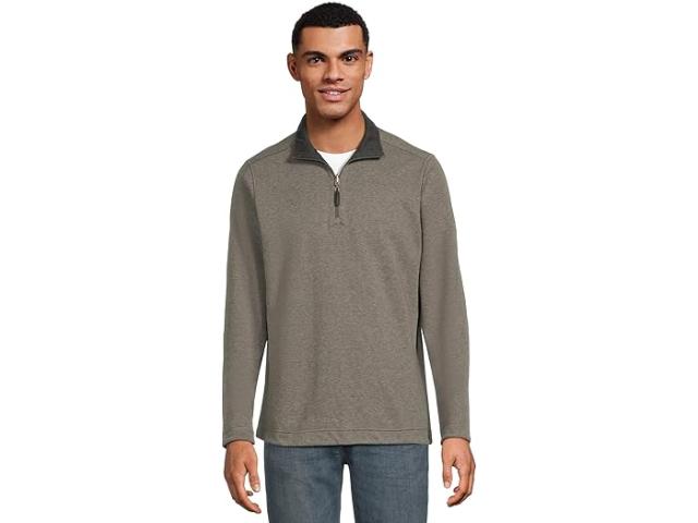 (取寄) ジョンストン&マーフィー メンズ リバーシブル ソリッド クォーター-ジップ Johnston & Murphy men Reversible Solid Quarter-zip Gray/Black