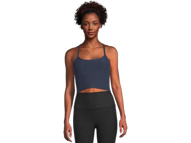 (取寄) ビヨンドヨガ レディース スペースダイ スリム レイサーバック クロップド タンク Beyond Yoga women Beyond Yoga Spacedye Slim Racerback Cropped Tank Nocturnal Navy