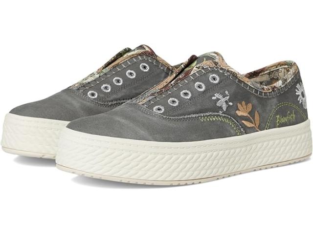 (取寄) ブローフィッシュ マリブ レディース スーパー スウィート スリッポン シューズ Blowfish Malibu women Super Sweet Slip On Shoes Charcoal Twill Fabric