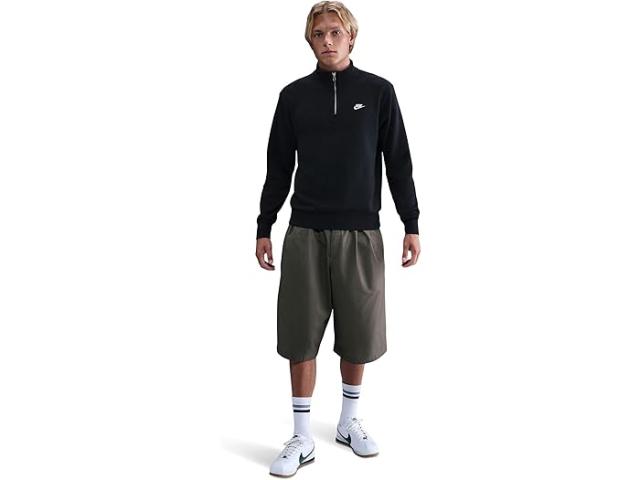 (取寄) ナイキ メンズ クラブ バスケット ボール ハーフ-ジップ トップ Nike men Club Basket Ball Half-Zip Top Black/Black/White