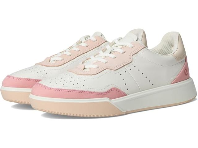 (取寄) エコー レディース ストリート コート スニーカー ECCO women Street Court Sneaker Old Rose/White/Rose Dust