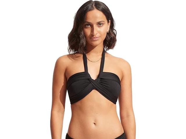 (取寄) シーフォリー レディース エコ コレクティブ ホルター ヘアバンド Seafolly women Seafolly Eco Collective Halter Bandeau Black