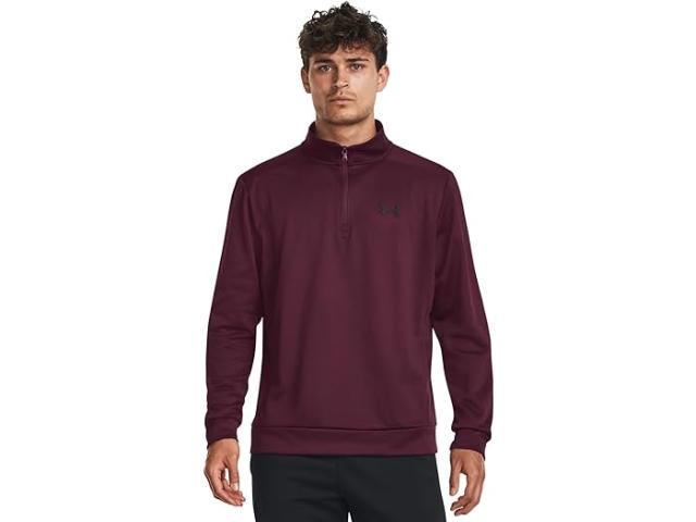 (取寄) アンダーアーマー メンズ アーマー フリース 1/4 ジップ Under Armour men Under Armour Armour Fleece 1/4 Zip Dark Maroon/Black