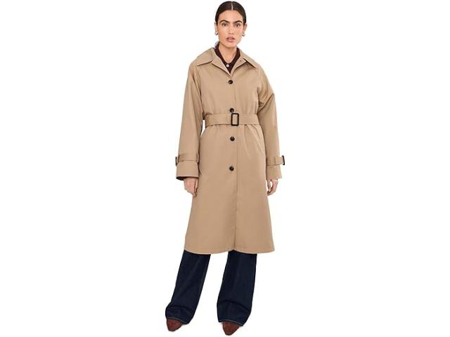 (取寄) リーバイス レディース シングル ブレステッド トレンチ コート Levi's women Single Breasted Trench Coat Khaki